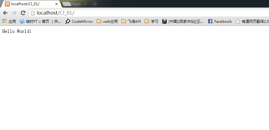 Cicodeigniter框架入门教程——第一课 Hello World！codeigniter 怎么学 Csdn博客