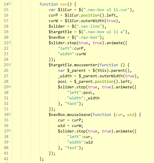 带滑动条的导航栏中 Jquery实现滑动效果jquery 横向滑动菜单 Csdn博客 3106