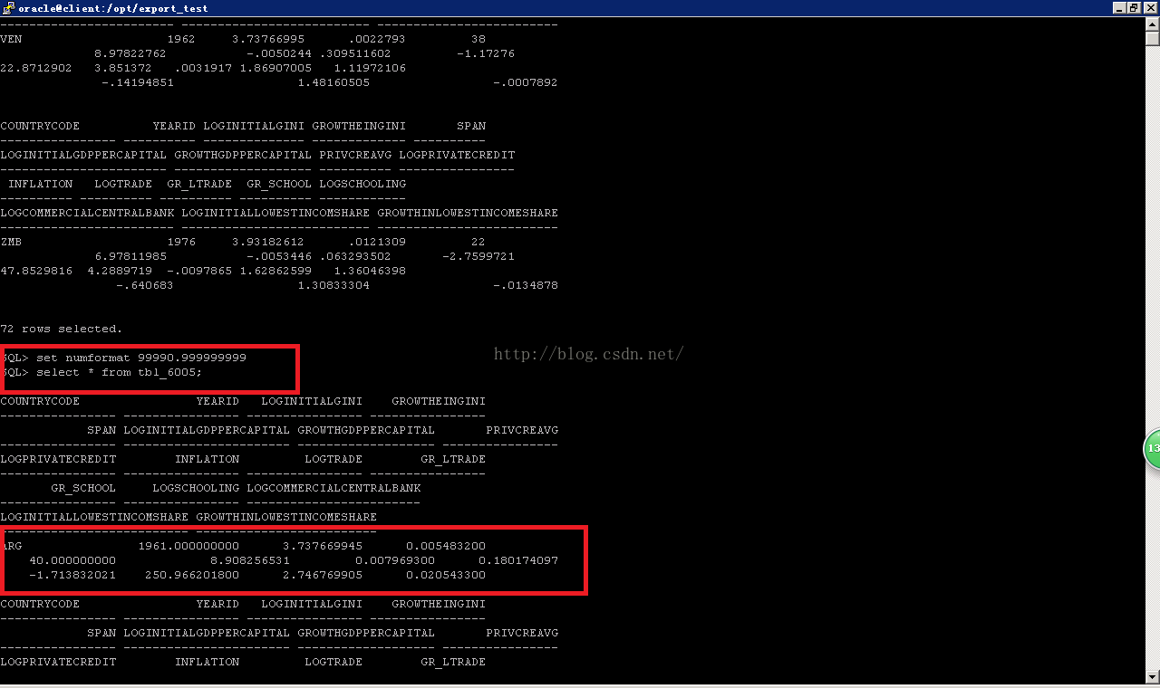 Oracle之spool导出数据spool导出数据变成科学计算 Csdn博客 