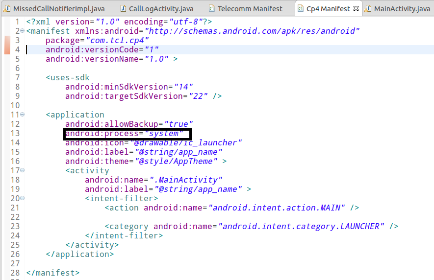 Coreapptrue；androidshareduseridandroiduidsystem；android 