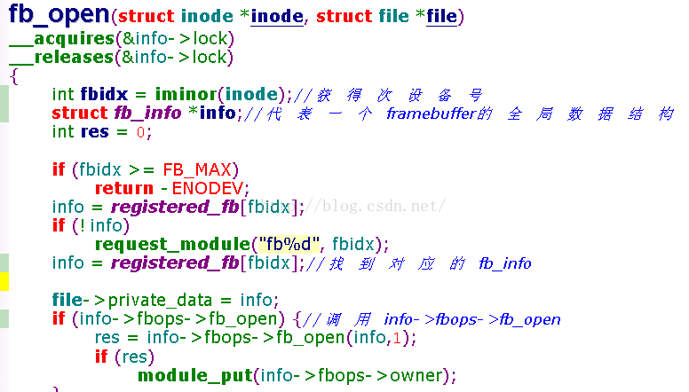 Linux Framebuffer驱动剖析之二—驱动框架、接口实现和使用 吴跃前的博客 Csdn博客