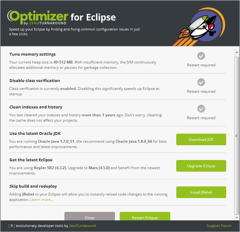 【Eclipse】性能优化器，让你的Eclipse飞起来！_eclipse 性能优化-CSDN博客