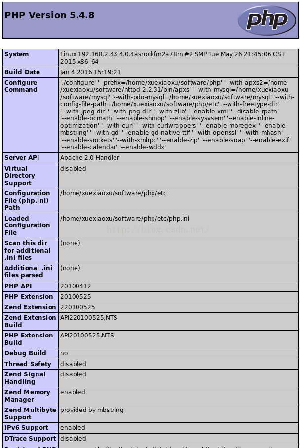 Linux普通用户下安装apache、mysql、php Csdn博客 