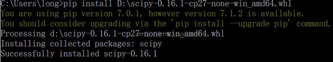 Win10 64bit Python27 安装 Numpy Scipy Matplotlibwin10 Python 27安装scipy Csdn博客 