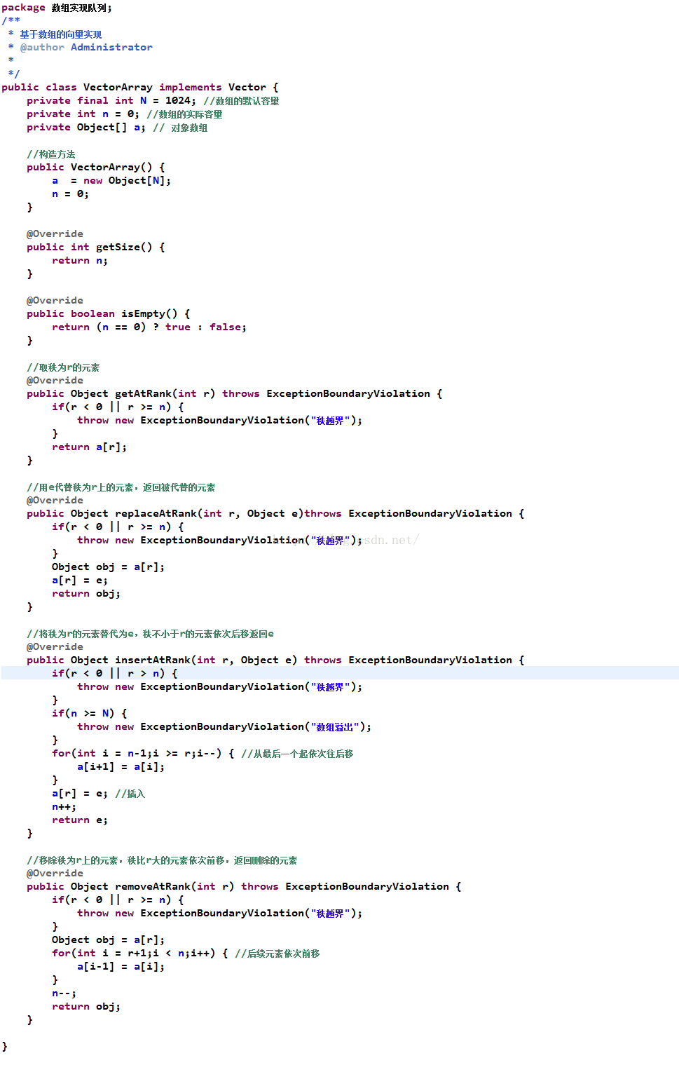 Java中使用数组实现向量 Csdn博客 