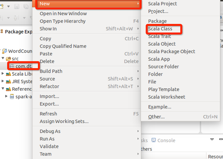 Spark学习笔记7 在eclipse里用scala编写spark程序（单机和集群运行）spark右键工程 Csdn博客