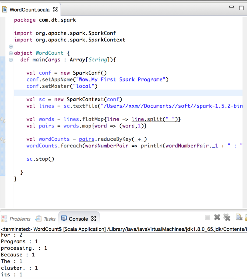 Spark学习笔记7 在eclipse里用scala编写spark程序（单机和集群运行）spark右键工程 Csdn博客 0441