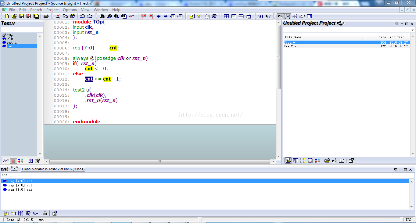 Source Insight 支持verilog 及使用技巧 Source Insight Verilog Csdn博客