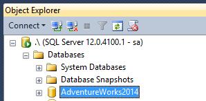 在 SQL Server 2014 附加示例数据库 Adventure Works 2014 过程详解_adventureworks2014 ...