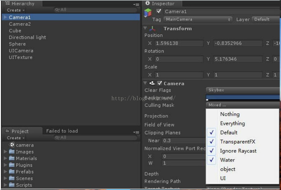 Unity50 摄像机 Clear Flags和culling Mask属性用途详解unity 摄像机 Culling Mask Csdn博客 