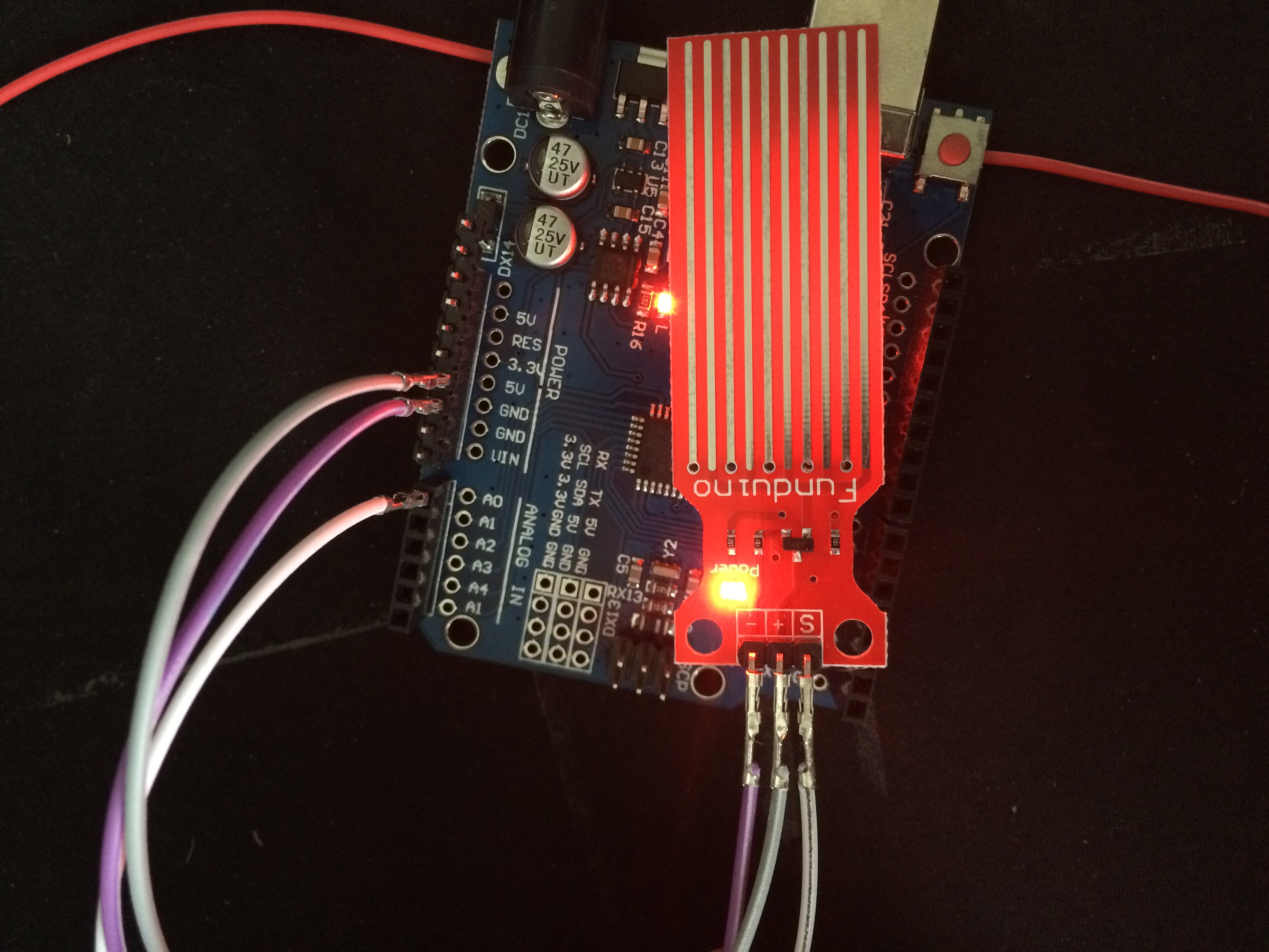 使用arduino读取水位传感器数据水位传感器读取模拟值 Csdn博客 