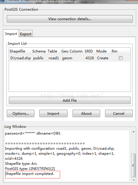 使用pgadmin将shp导入postgis及其典型错误处理pgadmin3导入shp Csdn博客 0029