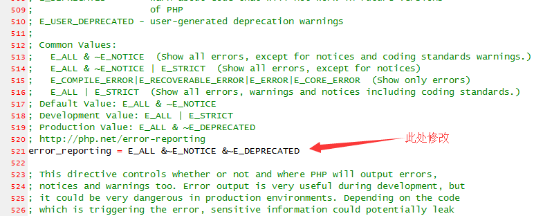 如何使php页面中不再出现NOTICE和DEPRECATED的错误提示-CSDN博客