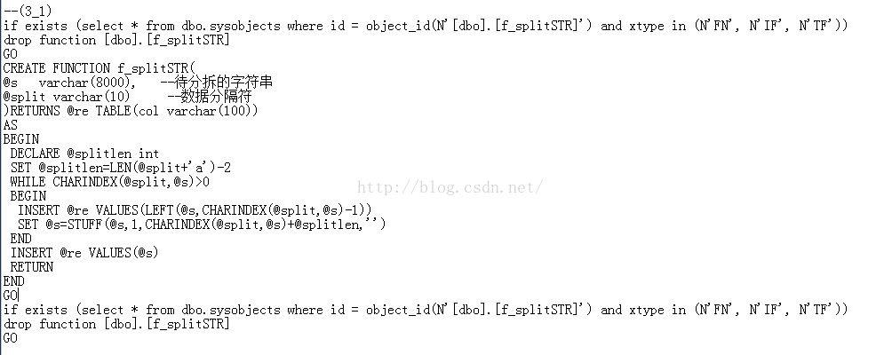 Sql字符串拆分（split）方法总结sql Split Csdn博客 