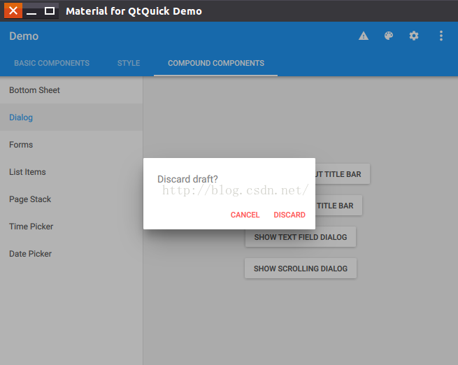 跨平台开发之qt及开源组件qml Materialqt开源组件库 Csdn博客 5205