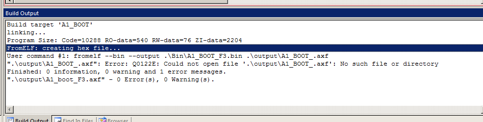 Stm32生成bin、axf文件stm32标准库重新生成axf Csdn博客 