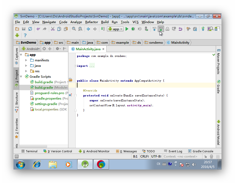 Android Studio SVN使用和VisualSVN-Server配置(图解)_在android studio中怎么下载visualsvn server-CSDN博客