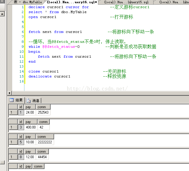 数据库 Sql Server游标sql Server Close Cursor Csdn博客 