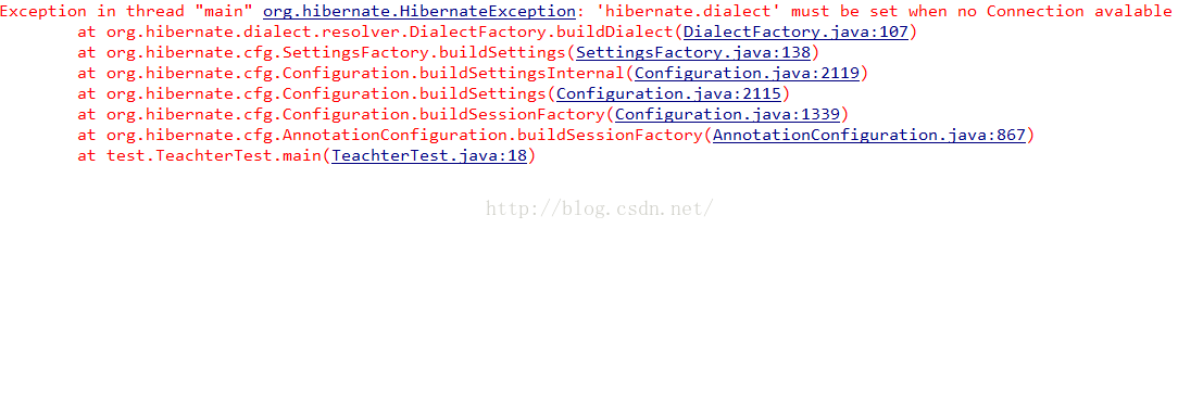 Hibernatedialect Must Be Set When No Connection Avalable Csdn博客 6758