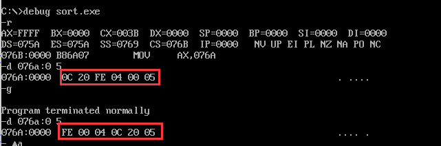 汇编冒泡排序offset Array Csdn博客 3089