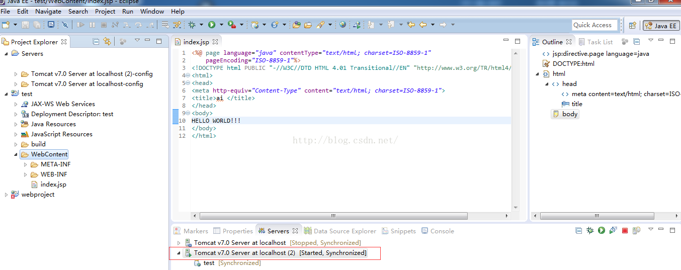 Eclipse 启动tomcat失败（server Tomcat V70 Server At Localhost Fialed To Start）tomcat提示startfield Csdn博客 