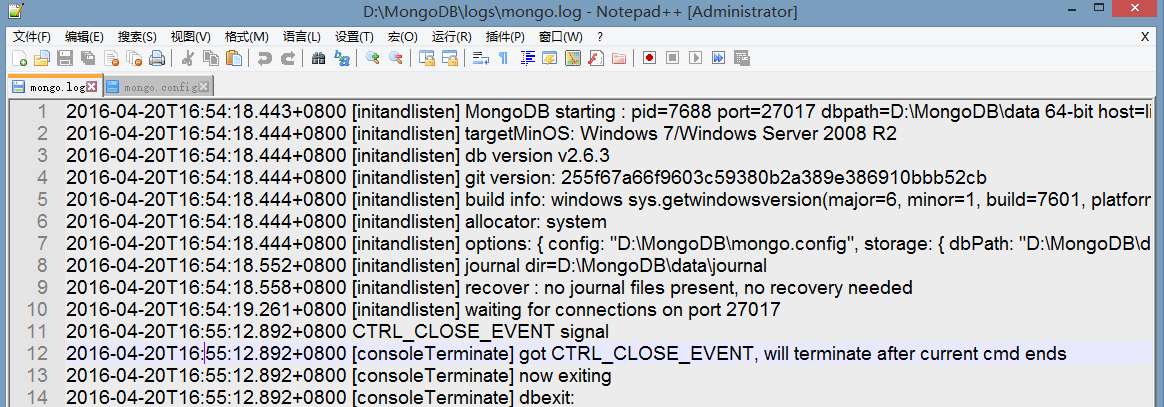 Mongodb服务无法启动 10061由于目标计算机积极拒绝，无法连接mongodb 启动1006 Csdn博客 