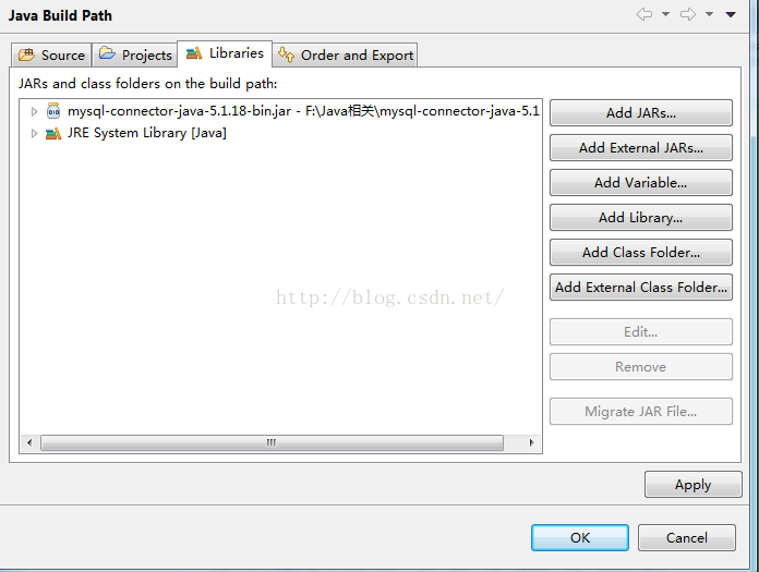 Eclipse中bulid Path的作用及用法 Ecplise Build To Path Lib Csdn博客