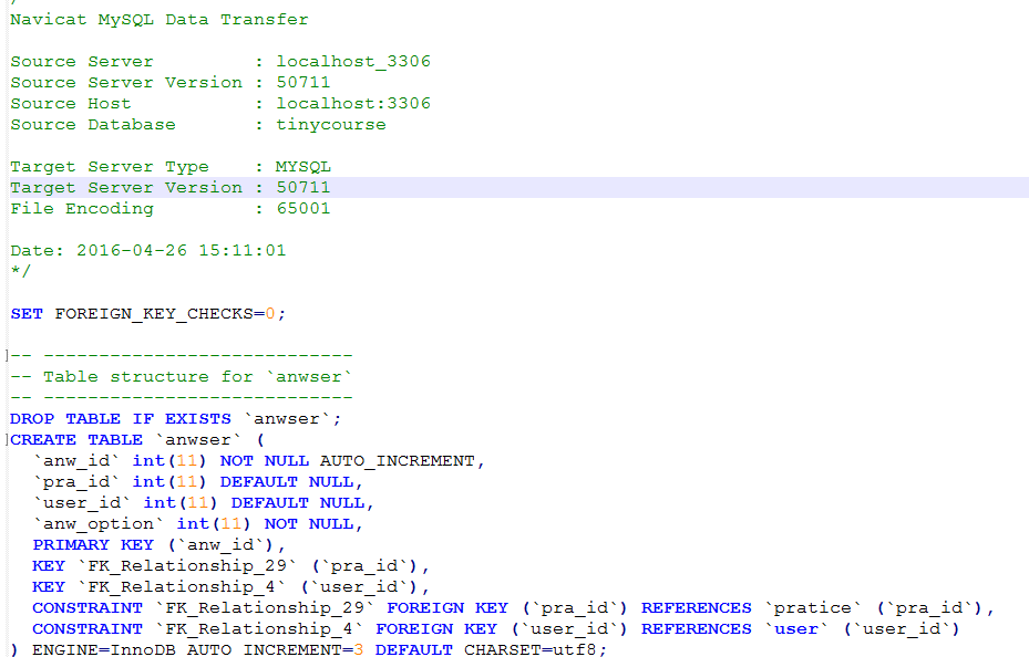逆向生成mysql数据库对应的建表与insert语句可完成记录的迁移与备份子表转储sql逆向操作 Csdn博客