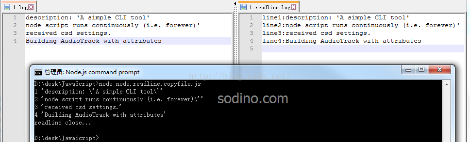 【nodejs】readline 逐行读取、写入文件内容fs Read Line Csdn博客 