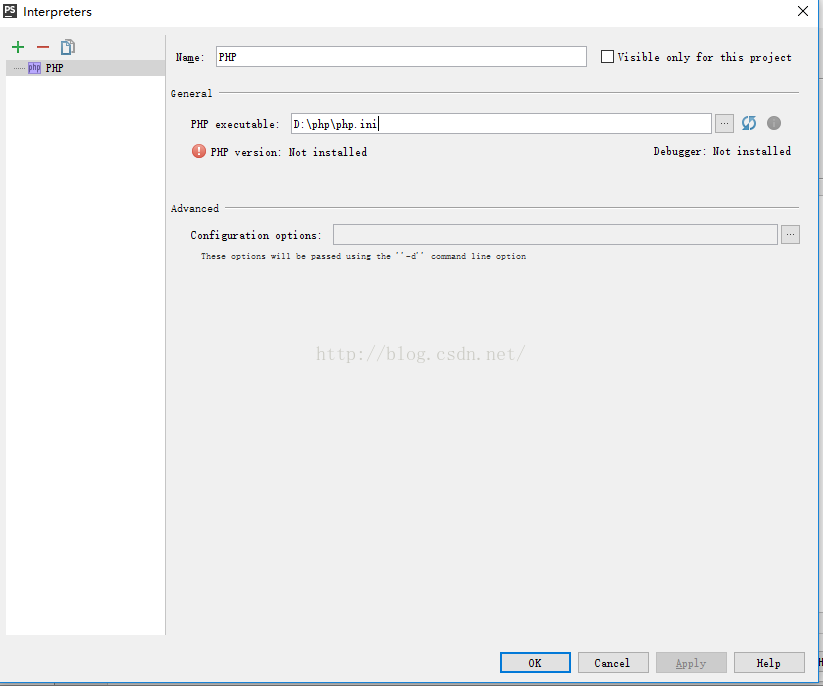 Phpstorm 提示请配置php解释器的解决办法php解释器未指定 Csdn博客 5749