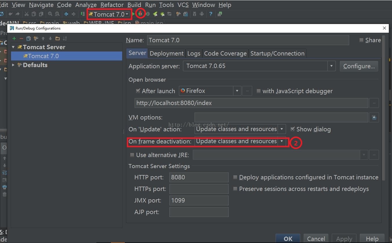 26使用intellij Idea开发java Web项目时，修改了jsp后刷新浏览器无法及时显示修改后的页面 Sharpest 博客园 