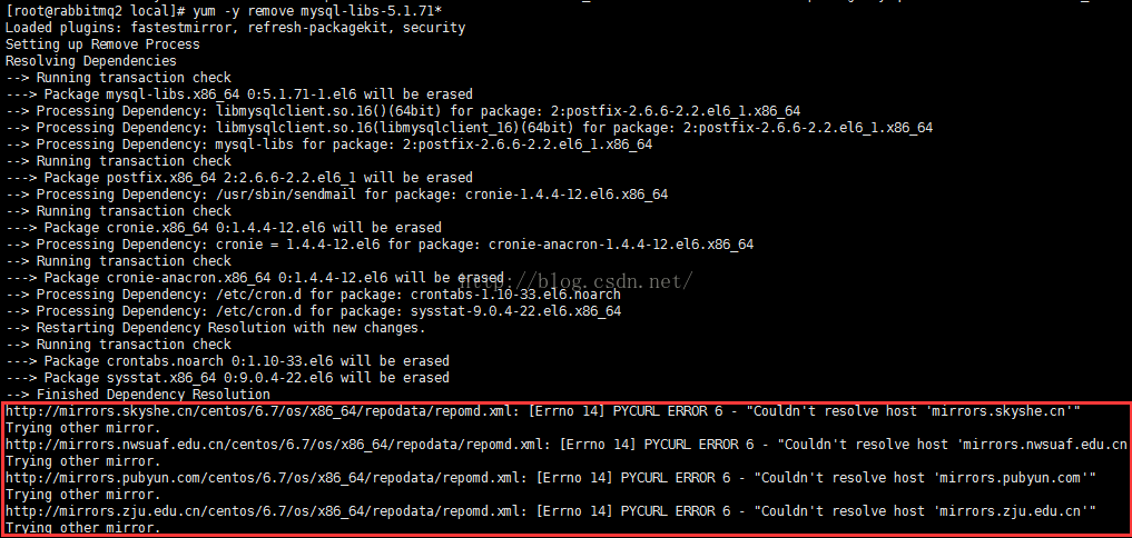在rpm安装mysql的时候报conflicts With File From Package Mysql Libs 5171 1el6x8664的解决办法 Csdn博客 