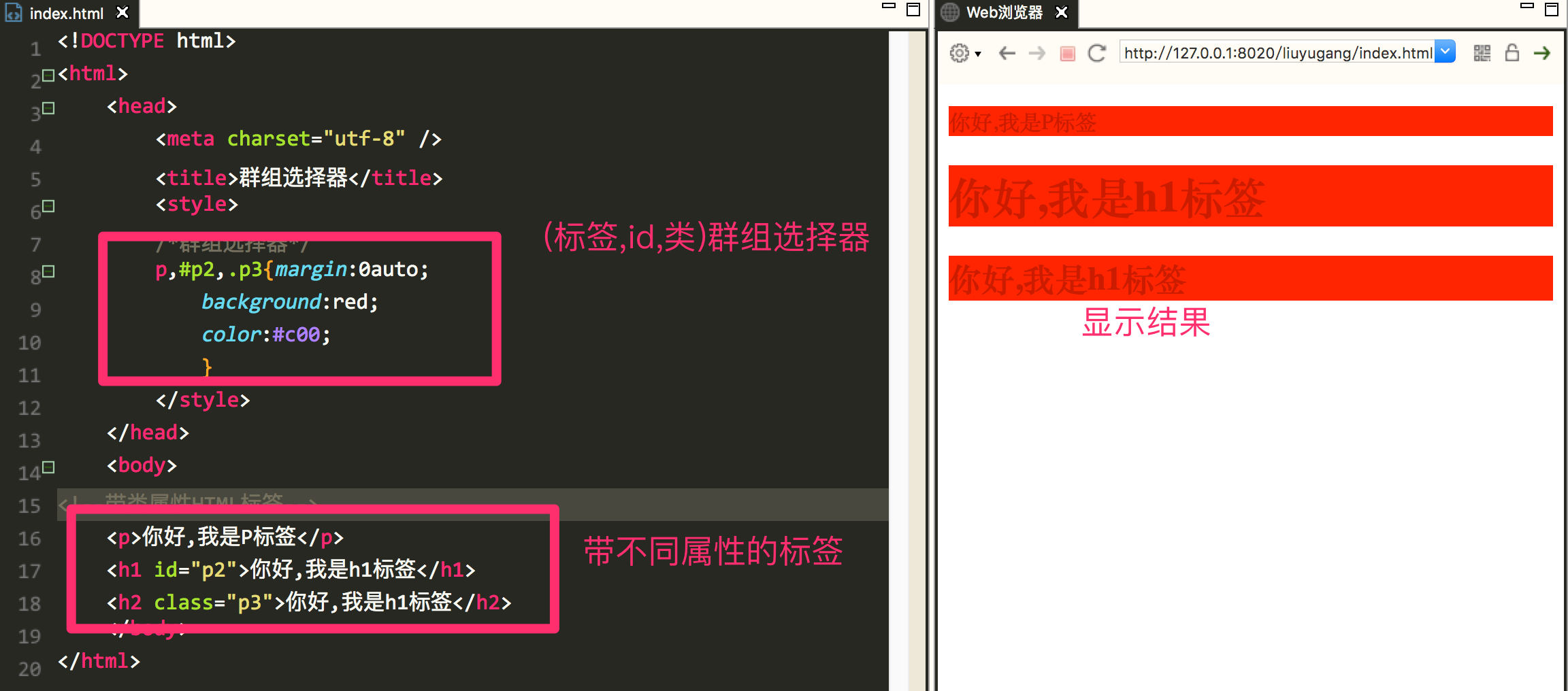 熟练掌握html5开发中常用五大css选择器用法html5代码群组选择器 Csdn博客 5793