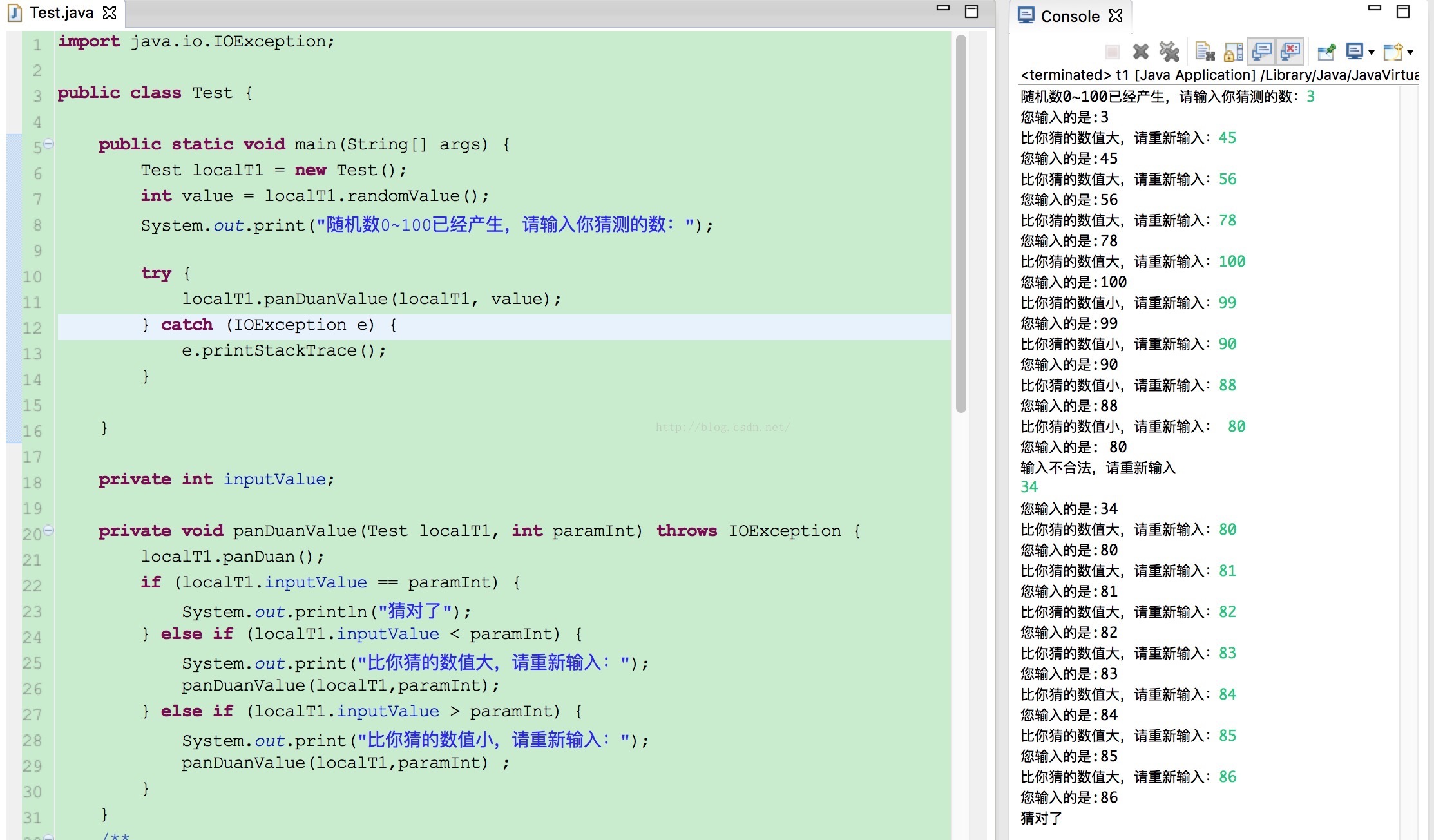 Java小程序：猜数值小游戏java窗体运行查找数字小游戏 Csdn博客 6683