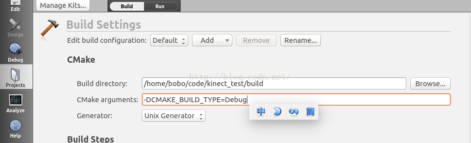 Qtcreator 调试cmakeqt Creator Cmakelist Include Csdn博客 