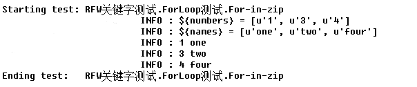 Robot Framework 教程 使用for循环robot For循环 Csdn博客