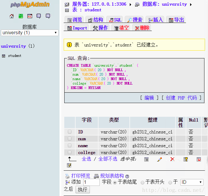 Php和mysql数据库结合开发教程（一）创建数据库和表 简答题使用php连接mysql完成以下功能，要求先用workbench的model创建mysql Csdn博客