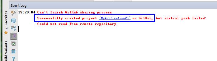 解决 Successfully Created Project On Github But Initial Push Failed Could Not Read From
