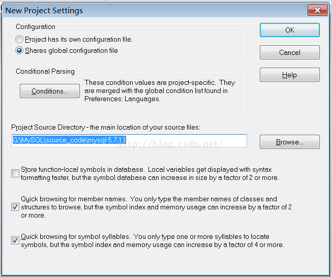 如何编辑和浏览mysql源码 Source Insightsource Insight导入mysql Csdn博客 