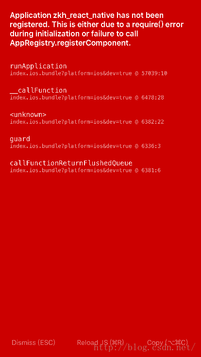 React React 报错：has Not Been Registered Csdn博客