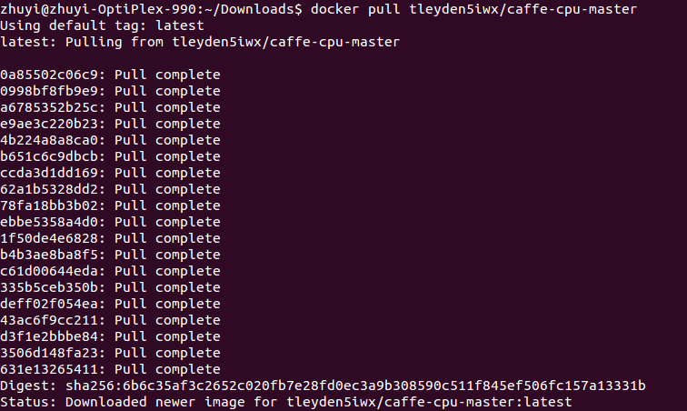 Caffe学习笔记1：ubuntu1504下3分钟完成caffe环境配置（基于docker）ubuntu Caffe Gpu 
