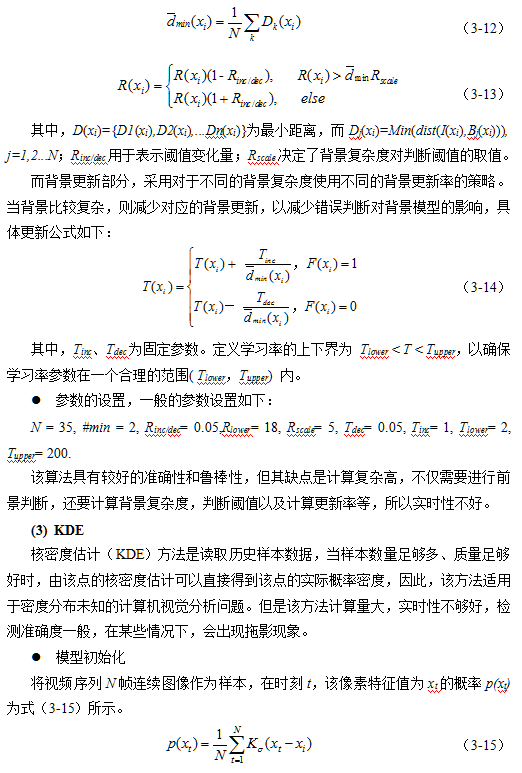 背景减除法全解析 Csdn博客 