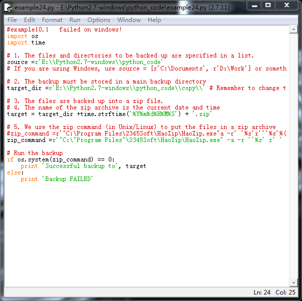 Python学习之路win7之简明python教程win7上怎么练习代码 Csdn博客