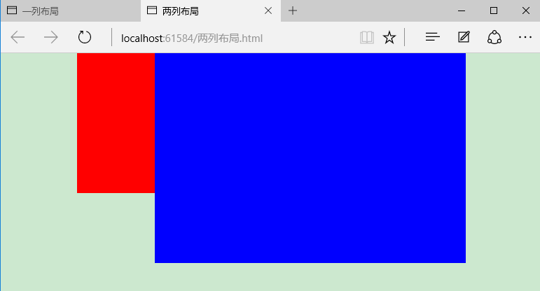 Html5css 两列布局h5页面 底部显示两列 Csdn博客 