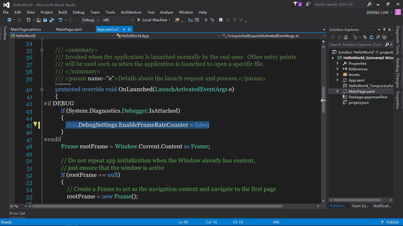 Win10的uwp开发之hello Worlduwp开发hello World Csdn博客 