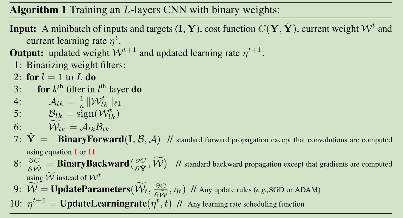 Cnn网络二值化 Xnor Net： Imagenet Classification Using Binary Convolutional Neural Networksxnor1了cnn
