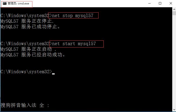 Net Start Mysql57” 启动mysql服务报错，提示发生系统错误5net Start Mysql57 发生系统错误 5。 拒绝访问。 Csdn博客