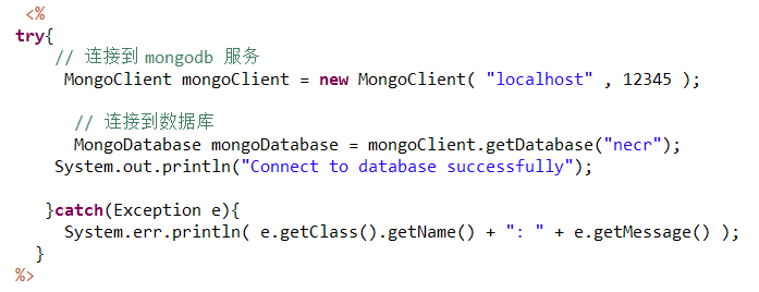 JSP连接Mongodb数据库_jsp 读取mongodb-CSDN博客