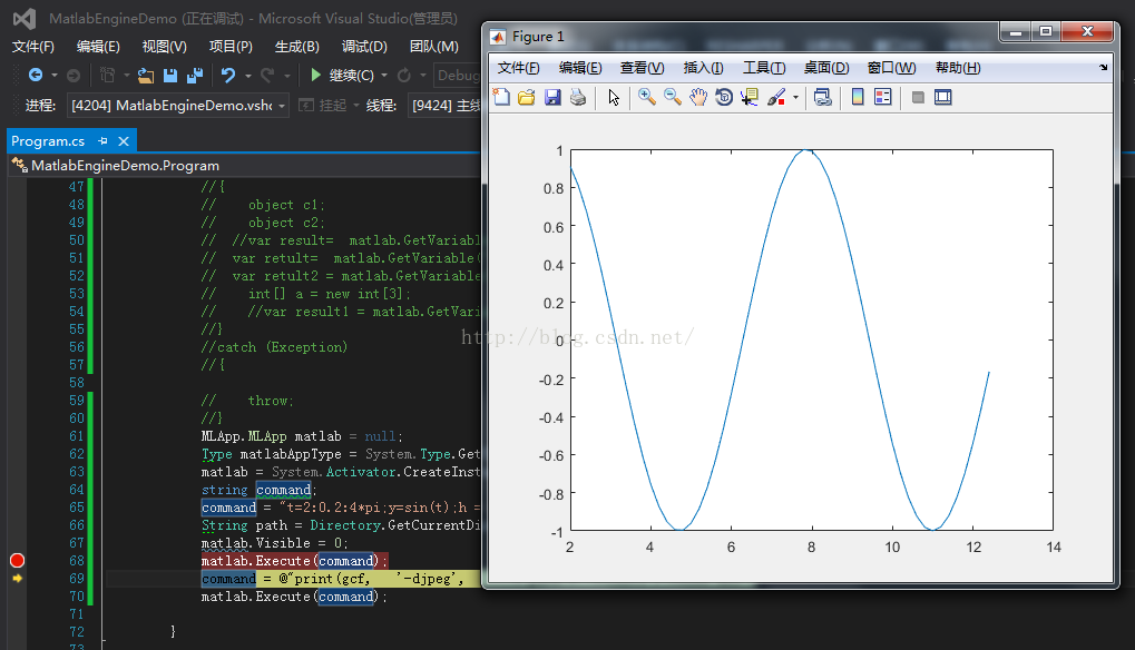 C调用matlab引擎详细方法以及注意事项c Matlabgetvariable Csdn博客 9509