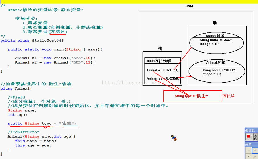 关于静态变量，成员变量，静态方法，实例方法的用法及区别静态方法和实例方法可以操作的变量分别有哪些 Csdn博客 0795